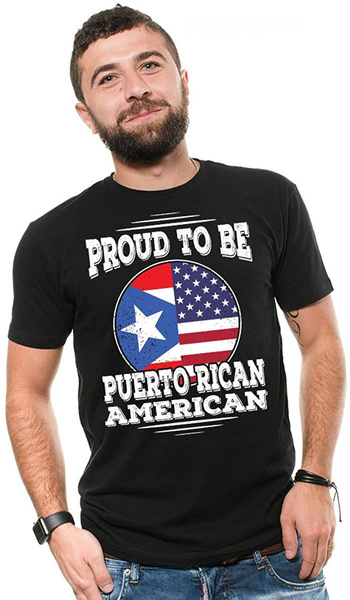 Proud to Be Puerto Rican American T-Shirt Puerto Rico Flag Diaspora Tee ...