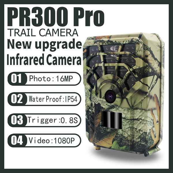 PR300 Pro Hunting Trail Camera 16MP Wildlife Camera With Night Vision ...