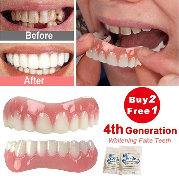 Upper Teeth 1pcs Lower Teeth 1pcs Upper and Lower Teeth Set Comfortable ...
