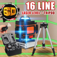 12/16 Lines 4D Remote Control Measure Laser Level Self-Leveling 360 ...