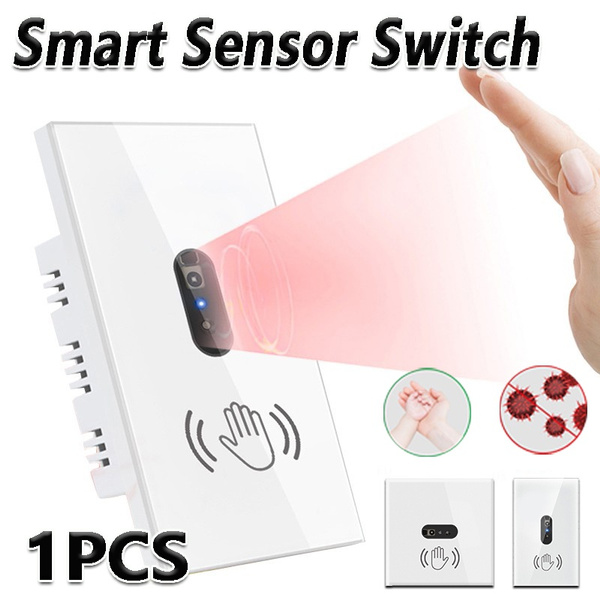 Smart Wall Light Infrared Sensor Switch 90-250V 10A No Need To Touch ...