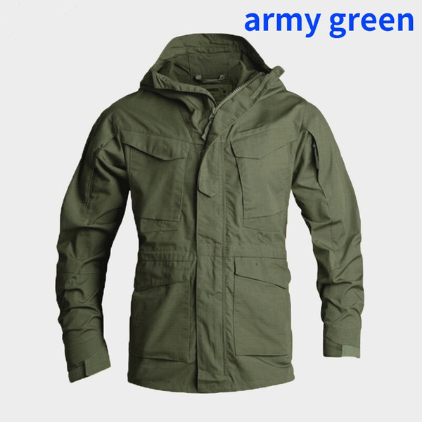 Men's Tactical Clothing Windproof Military Field Jacket Jacket Hoodie ...