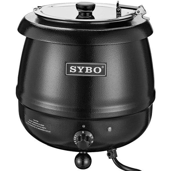 Sybo 10.5 Quart Electric Soup Warmer Commercial Crock Pot with Hinged ...
