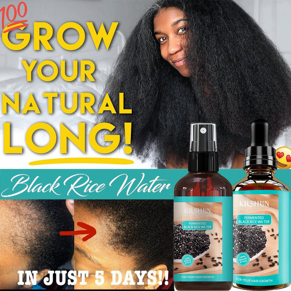 10/20/30/50ml Fermented Black Rice Water Detangles and Smoothens Hair ...