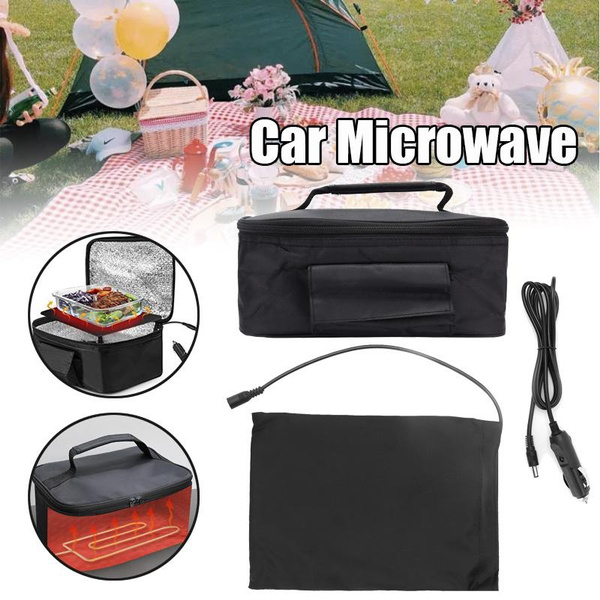 Portable Mini Car Microwave 12V Electric Oven Fast Heating Picnic Box ...