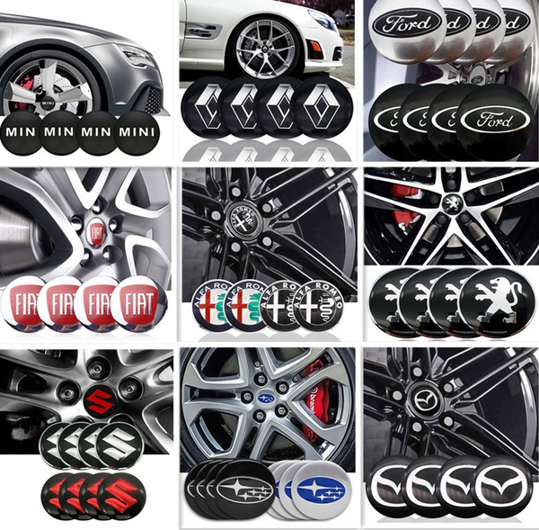 Car styling car tire logo sign wheel hub hub cover sticker wheel badge ...