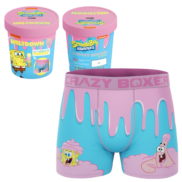 Crazy Boxers SpongeBob SquarePants Dessert Boxer Briefs in Ice Cream ...