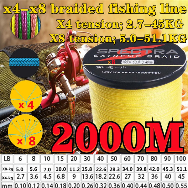 x4-x8 knitting upgrade PE 4-8 braided fishing line 500m 1000m super ...