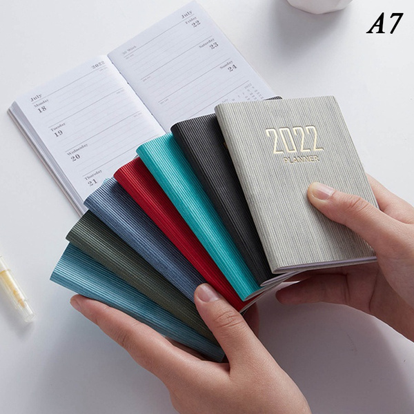 2022 A7 Notebook Portable Notepad To-Do-List Diary Daily Weekly Agenda ...