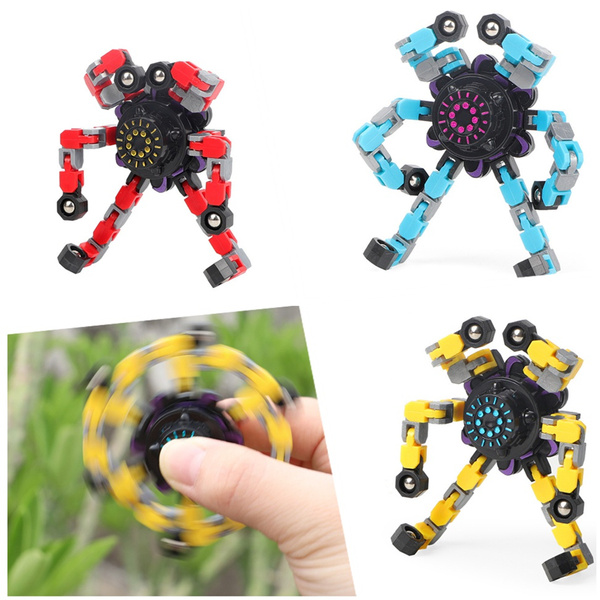 spinning top toy Deformable gyroscope interdigital spiral Pressure ...