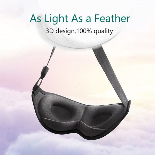 3D Sleep Mask Eyeshade Blocking Out Light Sleeping Aid Eye Patch ...