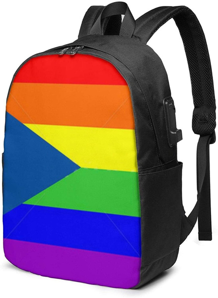 Puerto Rico Rainbow Flag Gay Pride Travel Laptop Backpack, Backpack ...