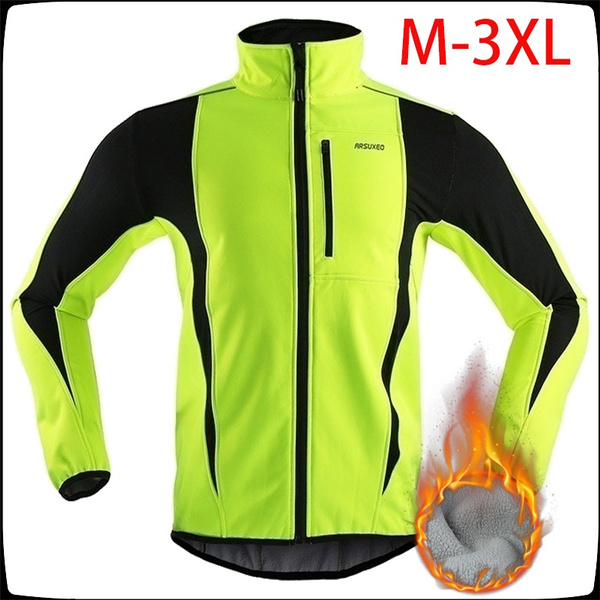 Men Thermal Cycling Jacket Windproof Cycling Clothing Breathable Long ...