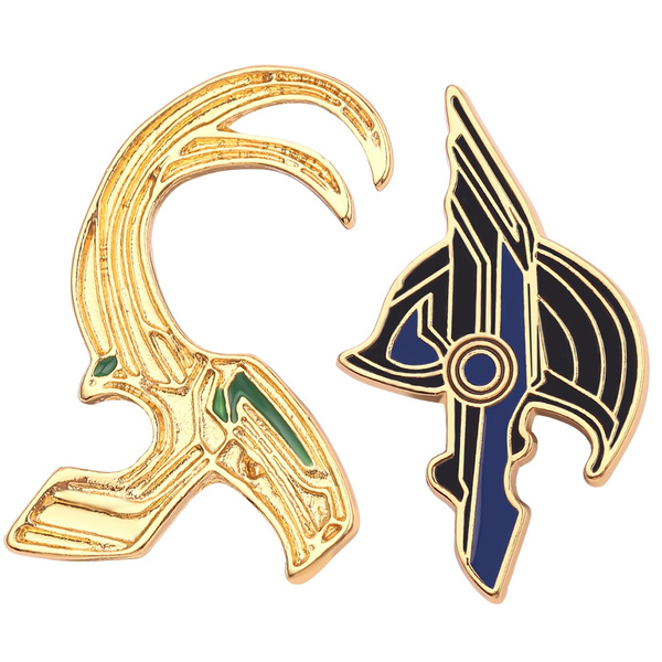Cosplay Brooch Loki Enamel Brooch Metal Badge Anime Props Gift for fans ...