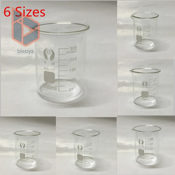 150ml Laboratory Lab Glass Beaker Heat Proof Borosilicate Containers ...