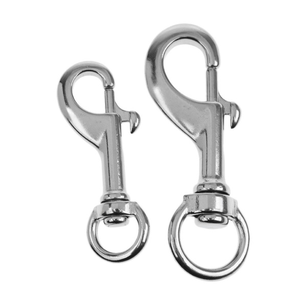 Marine Stainless Steel Round Eye Swivel Bolt Snap Hook Dog Chain Clip ...