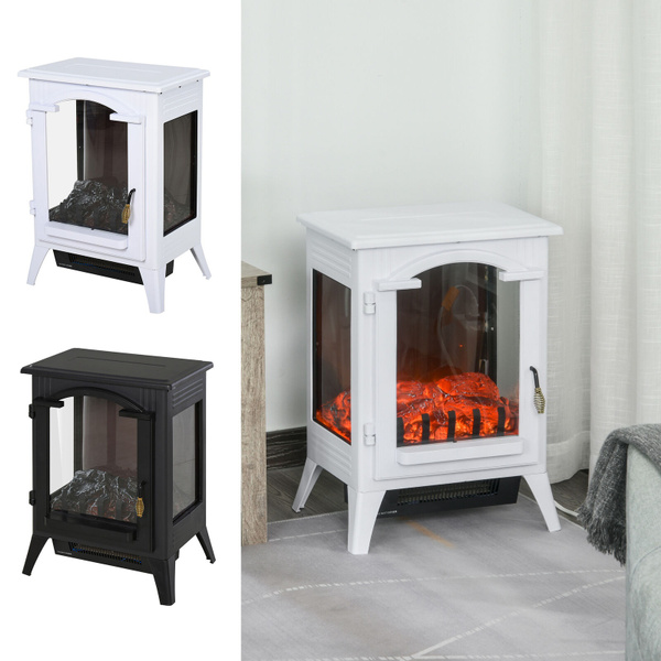 750W/1500W Electric Fireplace Heater LED Light Faux Flame Meta | Wish