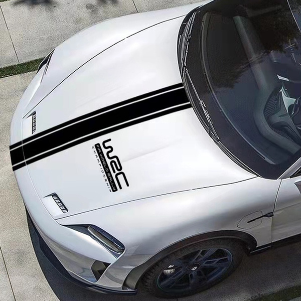 Car Stickers WRC Stripe Decal Racing Sports Decal Head Car Sticker Body ...