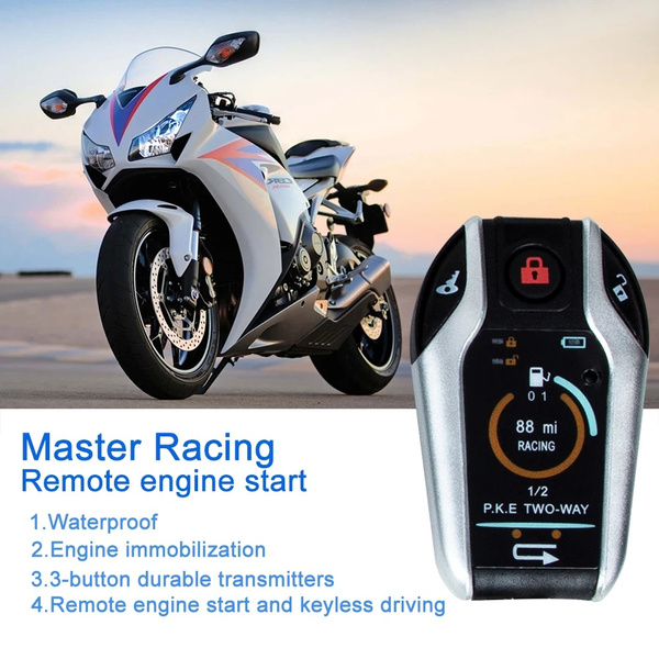 Two-way Motorcycle Anti-theft Alarm System Master Racing Remote Engine ...