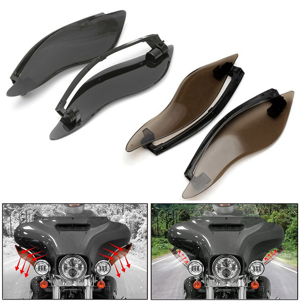 Adjustable ABS Plastic Batwing Fairing Windscreen Side Wings Air ...
