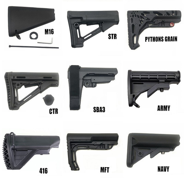 Buttstock SBR Nylon Rear Support CTR Rear Support Cheek M16 Shooting ...