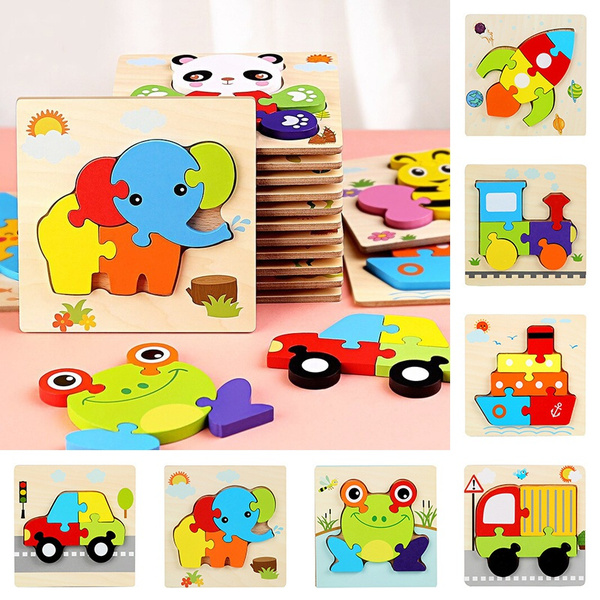 Wooden Baby Toys 3d Puzzle Tangent Ways To Learn Cartoons Animal ... Wooden Baby Toys 3d Puzzle Tangent Ways To Learn Cartoons Animal ...