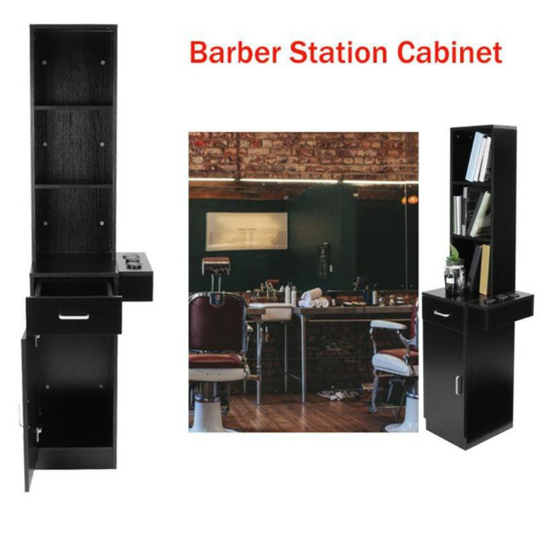 Barber's Tool Cabinet Hair Salon Special Tool Table Hair Salon Shelf ...
