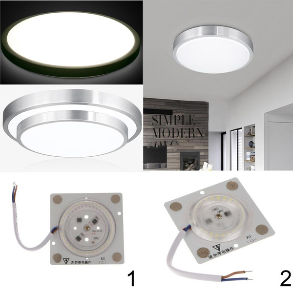 Super Bright LED Ceiling Light Round Replacement Lamps Panel Lighting ...