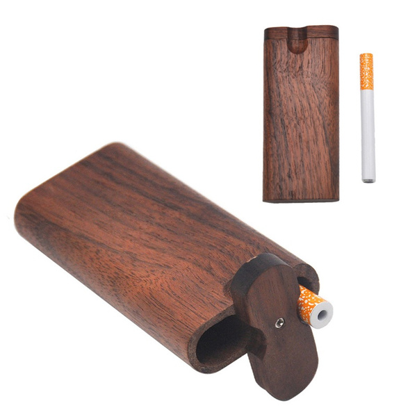 Wood Cigarette Tube Cigarette Pipe Wooden Smoking Case | Wish