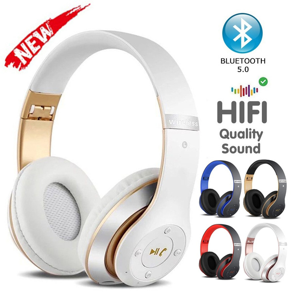 6S Wireless Bluetooth Headphones Over Ear Headsets Hi-Fi Stereo Earbuds ...
