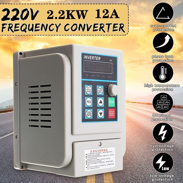 220VAC Single-phase Variable Frequency Drive VFD Speed Controller For 3-phase 2.2kW AC Motor | Wish