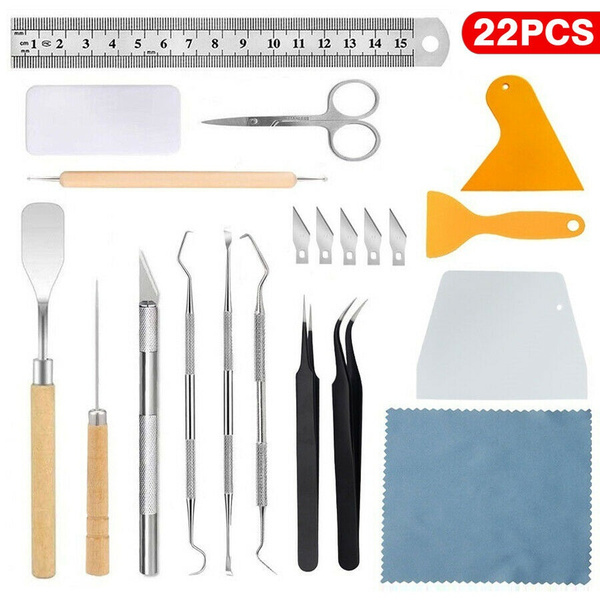 22Pcs Craft Vinyl Weeding Tools Set Basic Vinyl Tool Kit for Cricut ...