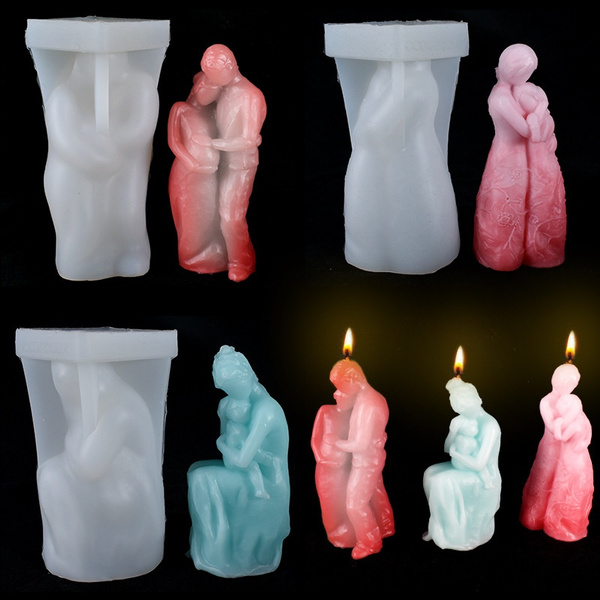 Nordic Abstract Human Body Candle Silicone Mold DIY Fondant Cake ...
