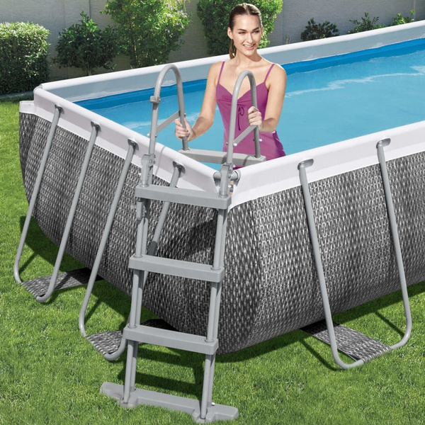 4-Step Pool Ladder 107 cm Pool-Leiter Echelle de piscine Zwembad Ladder ...