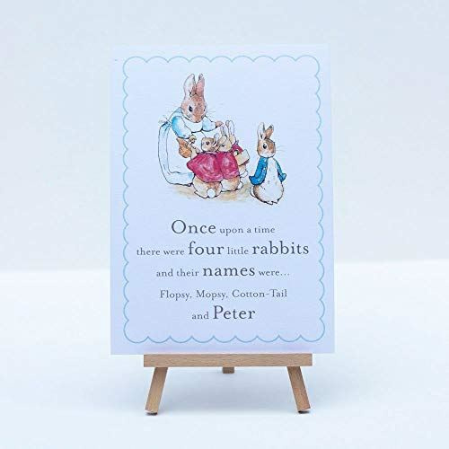 Peter Rabbit A5 'Once upon a time there were Four little Rabbits' Sign ...
