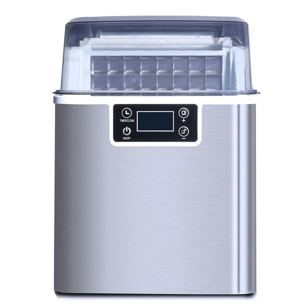 WANDOR 44 Pound 1 Gallon Countertop Self Cleaning Ice Maker with Ice ...