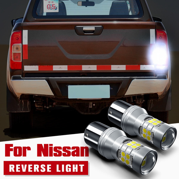 2pcs LED Reverse Light P21W BA15S Canbus For Nissan Versa X-Trail T30 ...