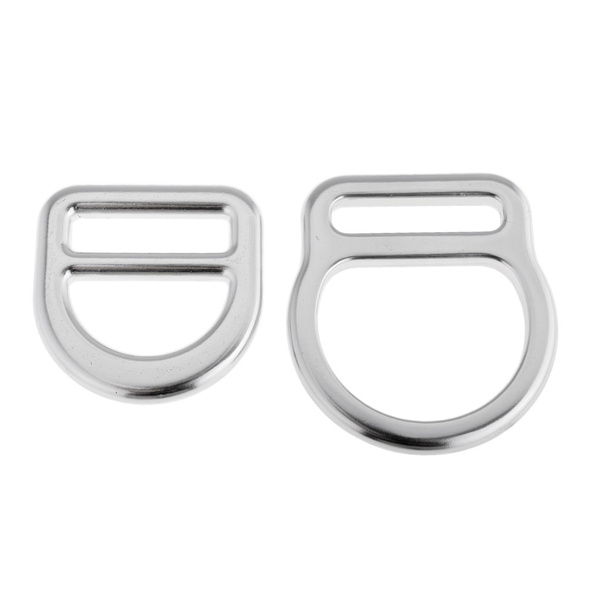 23KN Heavy Duty Aluminum Alloy Rock Climbing Safety Harness Slotted D ...