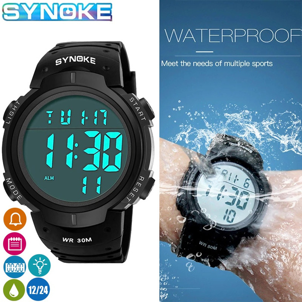 Montre Homme Top Luxury Brand SYNOKE New Men's Electronic Watch Round ... Montre Homme Top Luxury Brand SYNOKE New Men's Electronic Watch Round ...
