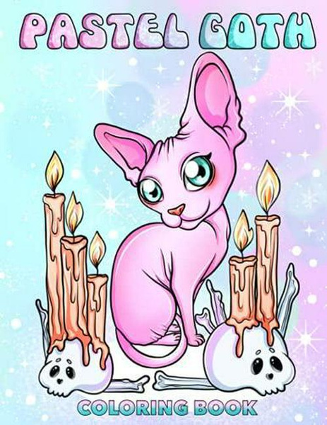 Pastel Goth Coloring Book: Creepy Kawaii Cute and Spooky Satanic Horror ...