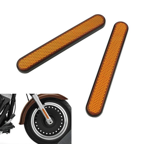 Adhesive Motorcycle Front Fork Leg Reflector Safety Alert Shock ...
