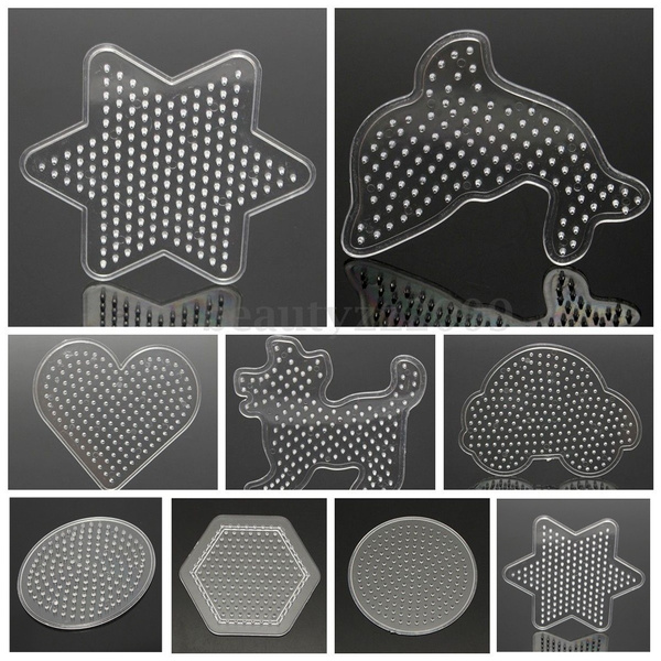 Clear Perler Beads Pegboard Fuse Bead Templates Boards DIY Kid Craft | Wish