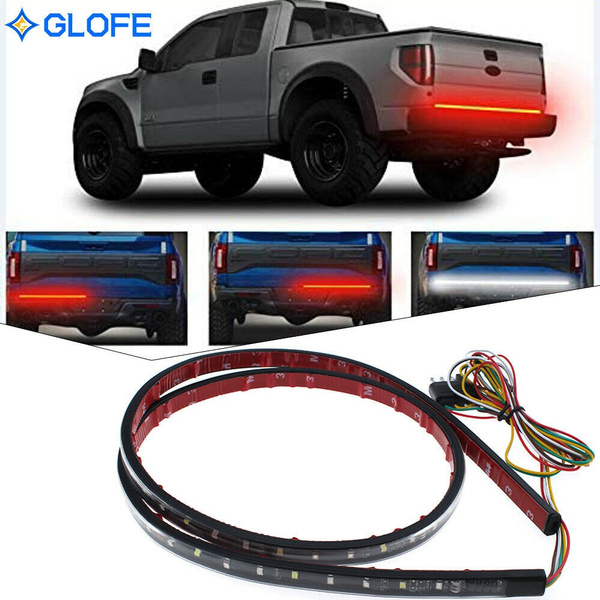 Red White Car LED Rear Trunk Strip Tailgate Light Bar For Toyota Tacoma ...