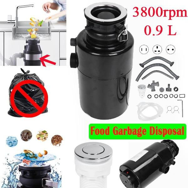 Garbage Disposals Food Waste Disposer With Power Cord 3800 RPM ...