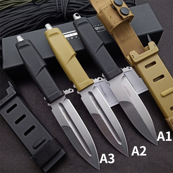 The New N690 Tyrant Straight Knife Outdoor Mini Camping Stainless Steel ...