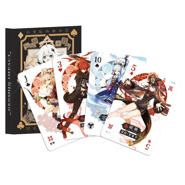 Anime Cartoon Genshin Impact Cosplay Board Game Cards Kamisato Ayaka ...