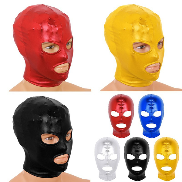 Full Cover Hood Mask Elastic Breathable Open Eyes Open Mouth Mask ...