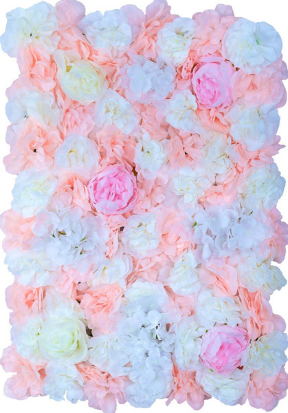 Artificial Flower Wall Silk Flowers Panel 3D Premium Flower Mats for ...