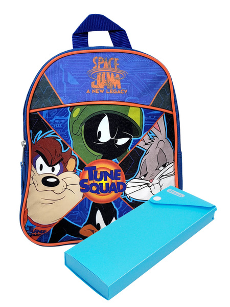Space Jam Backpack Small 11" Looney Tunes Tune Squad w/ Sliding Pencil ...