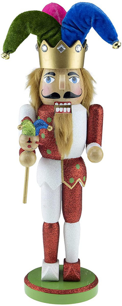 Clever Creations Red and White Jester 14 Inch Traditional Wooden ...